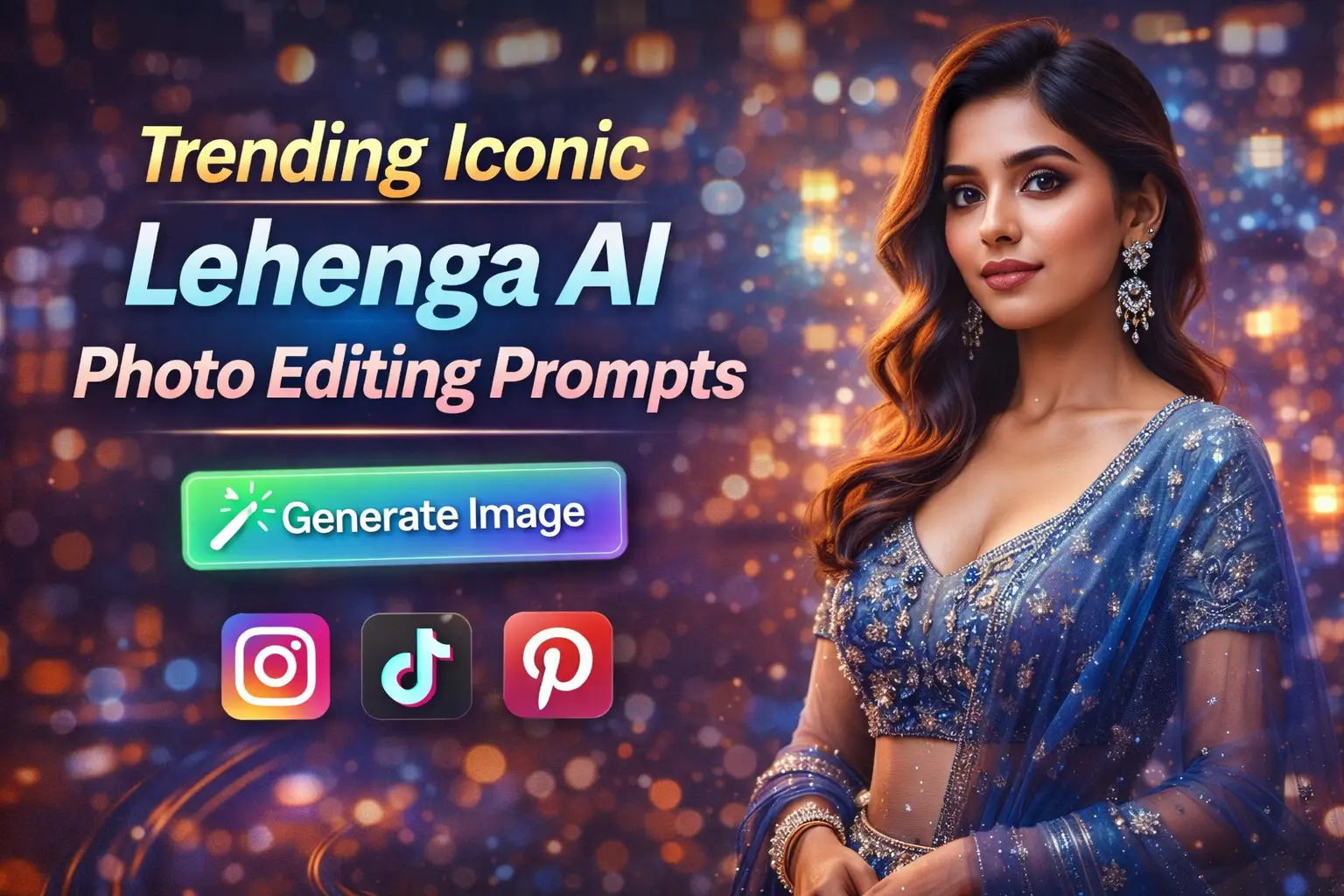 Trending Iconic Lehenga AI Prompts for Viral Edits